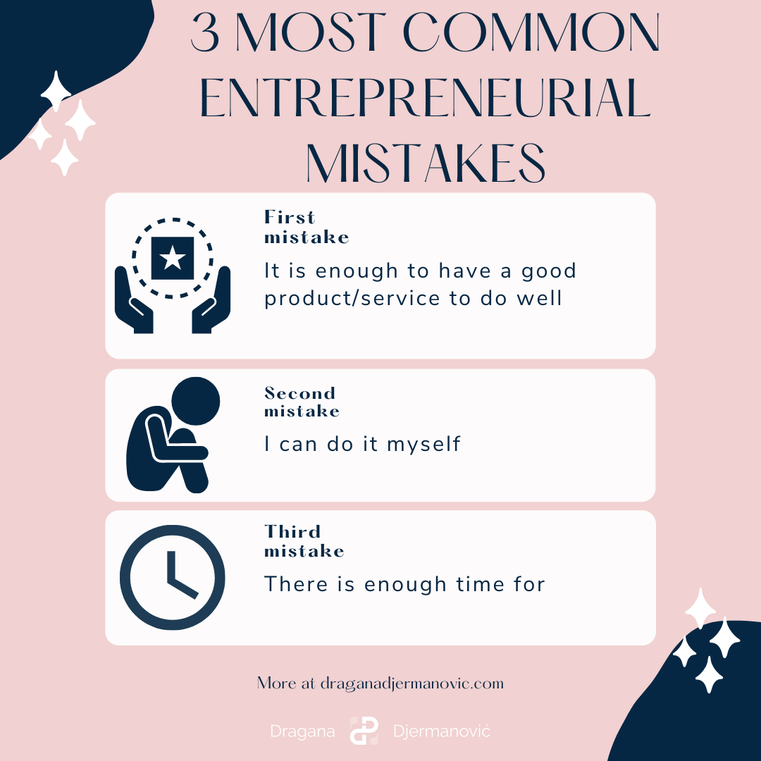 3 Most Common Entrepreneurial Mistakes - DraganaDjermanovic.com